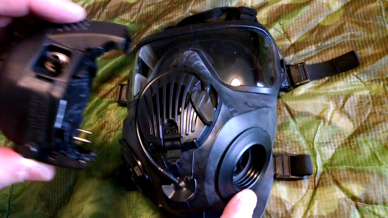 Mounting An Avon Voice Projection Unit (VPU) On A C50 Mask - YouTube