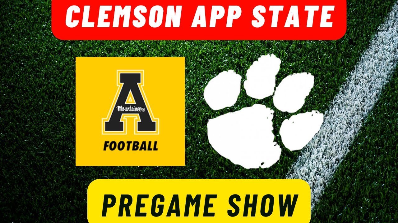 Appalachian State at Clemson Football Pregame Show - YouTube
