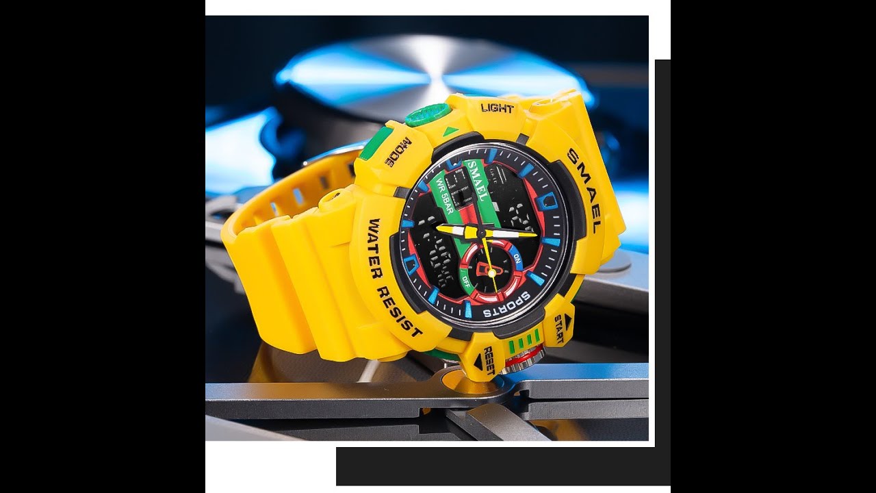SMAEL 2021 new model 8043 cheap plastic watches cool men watch digital ...