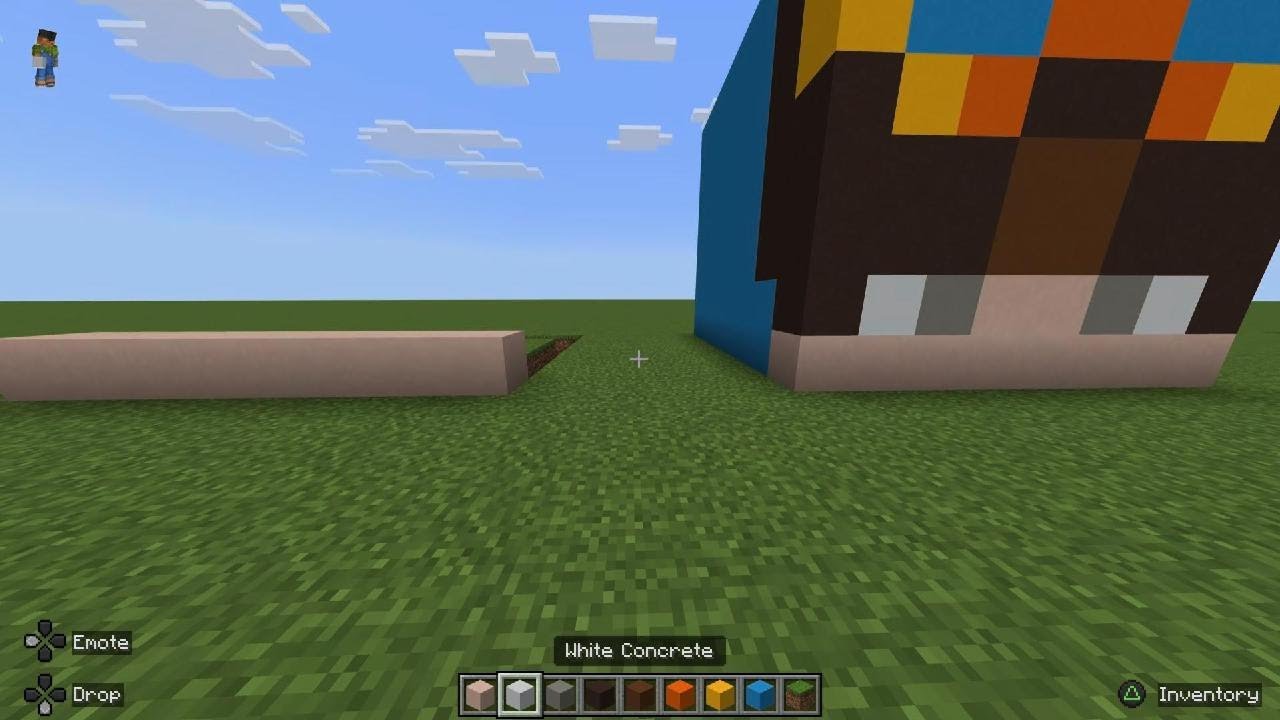Minecraft how to Build Nico's face. - YouTube
