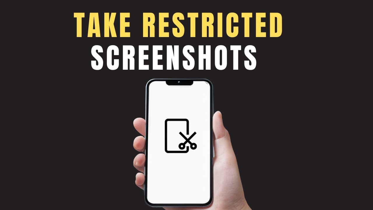 HOW TO TAKE RESTRICTED SCREENSHOTS ON ANDROID: FIX BLACK SCREEN ...