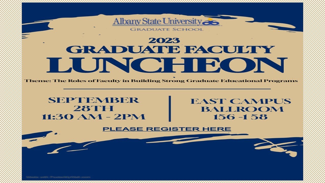 Albany State University Graduate Faculty Luncheon 2023 - YouTube