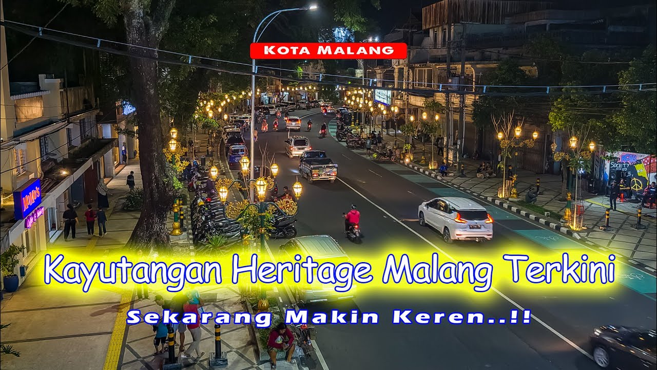 Malam di KAYUTANGAN HERITAGE Malang, Makin Keren usai Ditata - YouTube