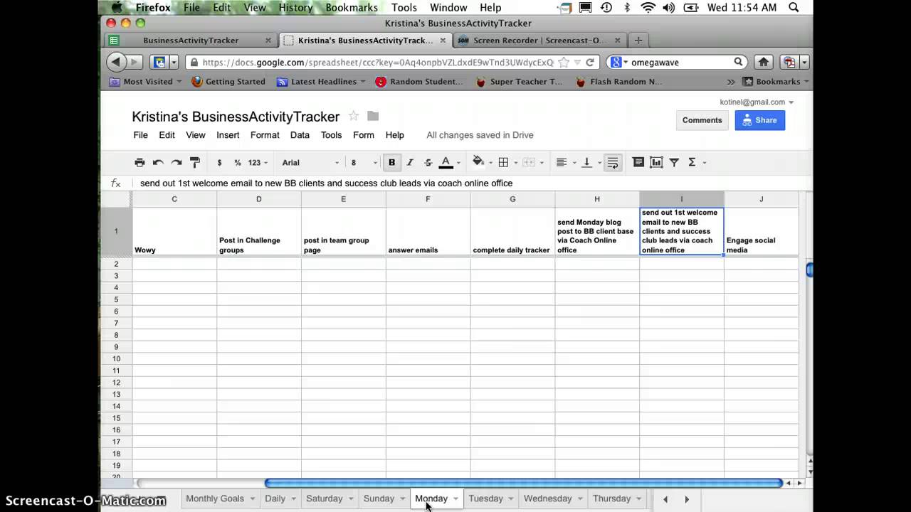 Business Activity Tracker - YouTube