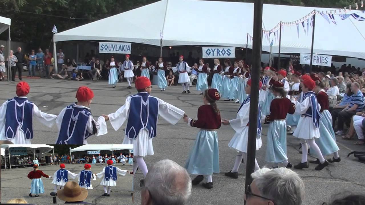 Greek folklore dancing at Sts Constantine and Helen festival - YouTube