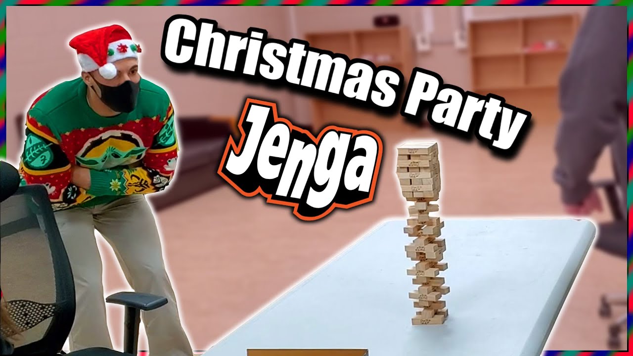 The Most Intense Christmas Party Jenga Ever - YouTube