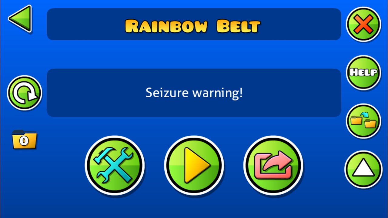 Rainbow Belt | A custom GD level | ⚠️ SEIZURE WARNING ⚠️ - YouTube