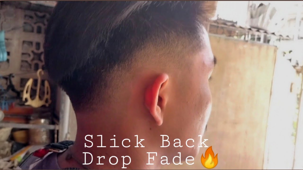 Slick Back Drop Fade | Haircut Tutorial - YouTube