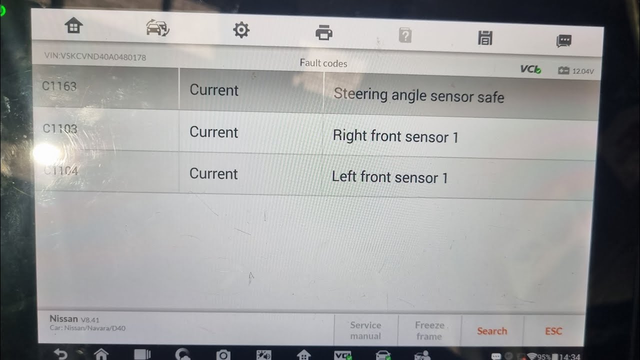 Nissan C1103 RHF speed sensor diag ️😁 - YouTube