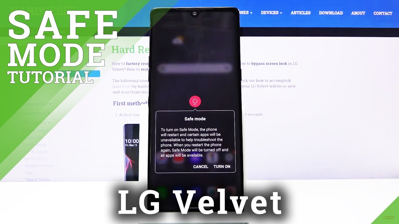 How to Enter Safe Mode in LG Velvet – Disable Third-party Apps - YouTube