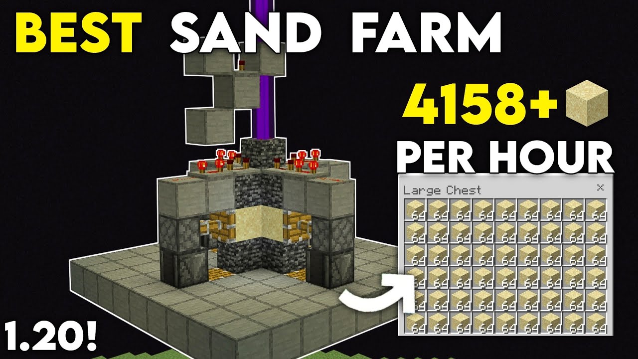 BEST 1.20 SAND DUPLICATION GLITCH Tutorial in Minecraft Bedrock (MCPE ...