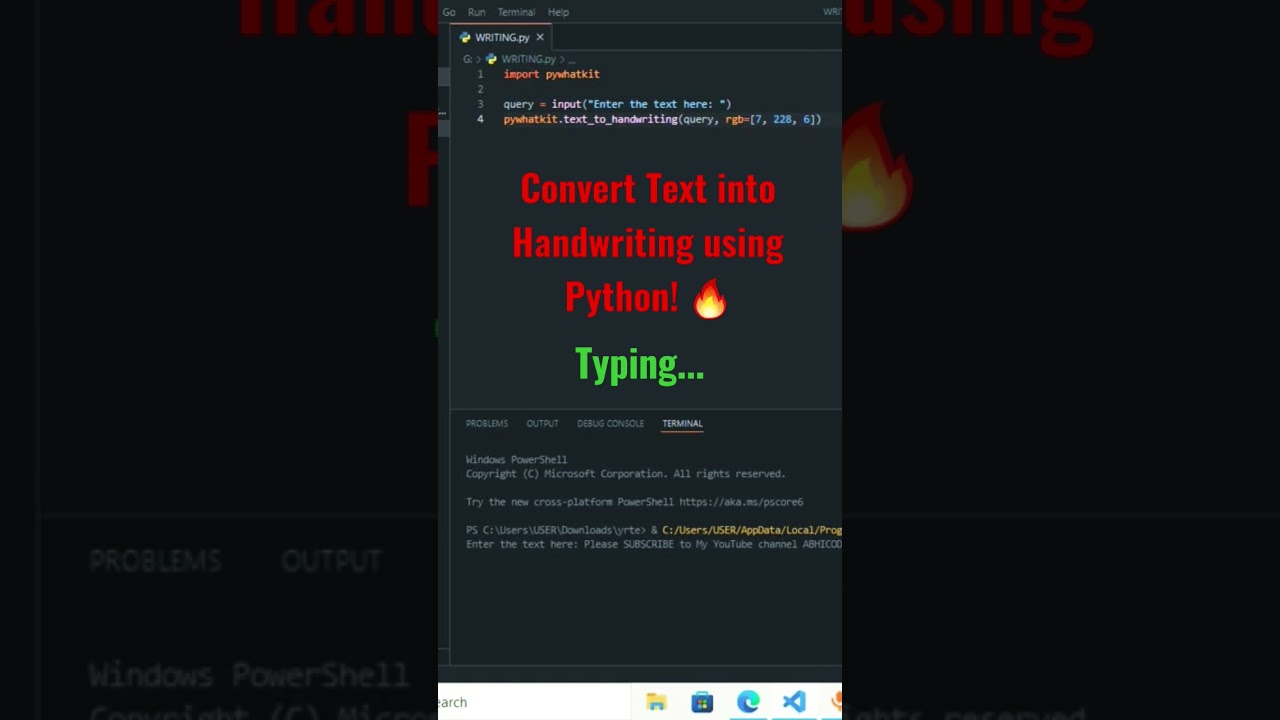 Convert Text Into Handwriting Using Python Very Easily Abhicoder Convert Text Into Handwriting Using Python Very Easily Abhicoder