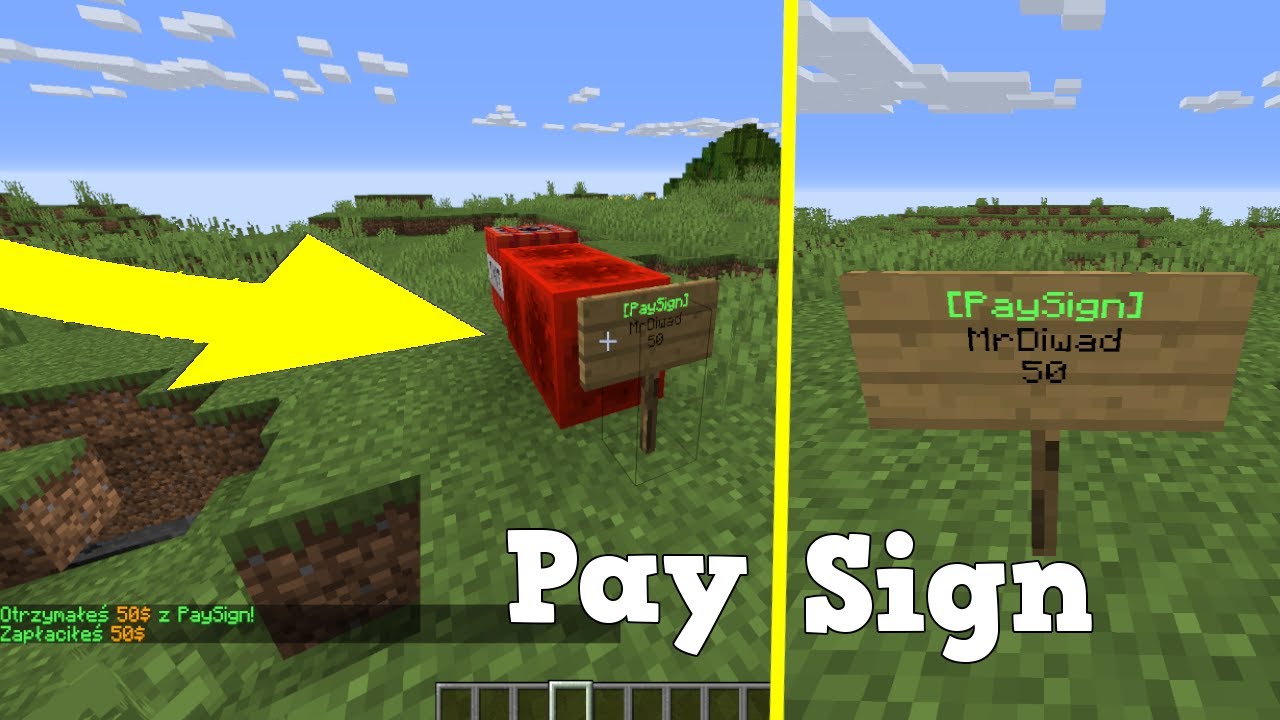 Jak wgrać PAYSIGN na serwer w Minecraft ! - YouTube