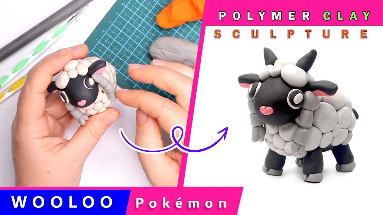 Sculpting Pokémon Sword and Shield : Wooloo Normal-type Pokémon Clay ...