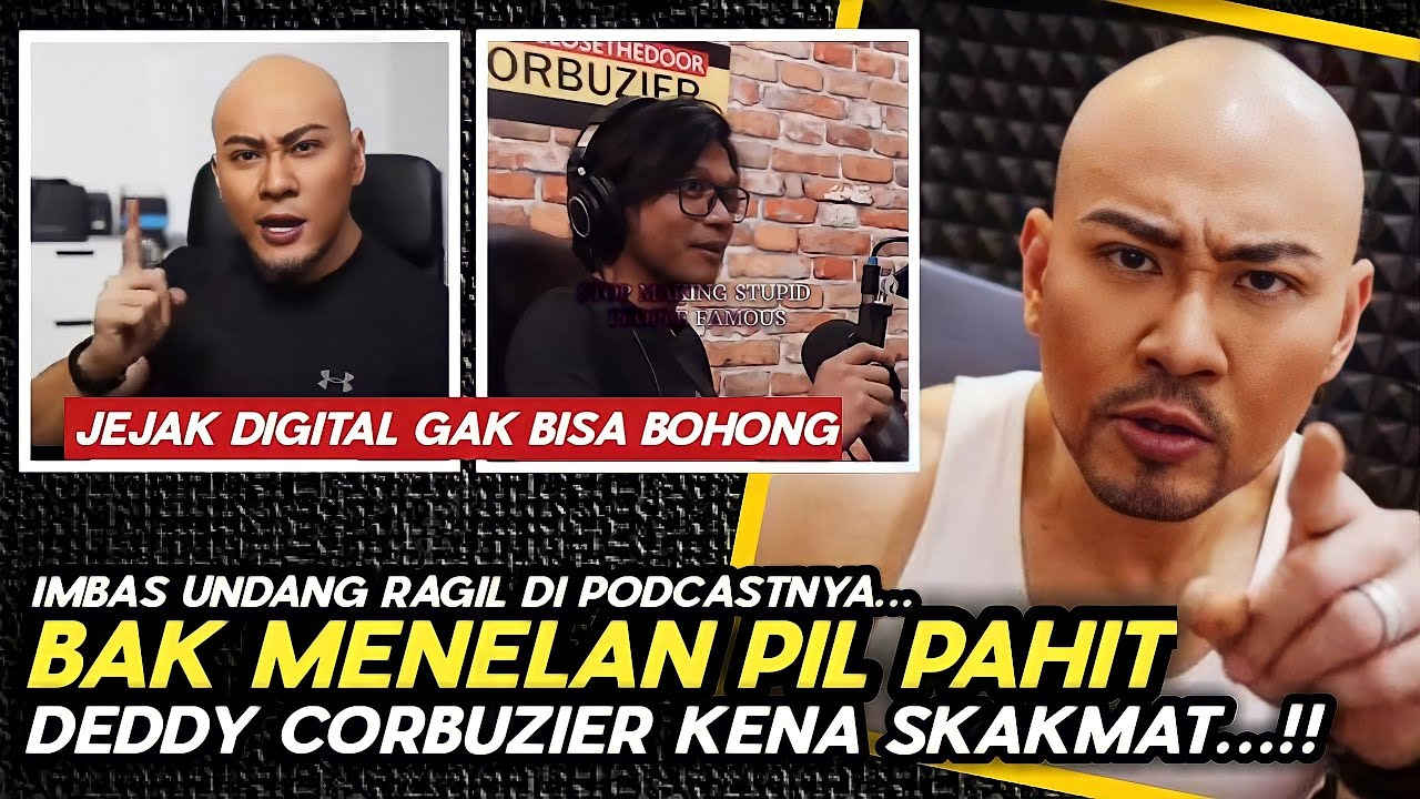 REKAM JEJAK DIGITAL DEDDY CORBUZIER AKHIRNYA KENA SKAKMAT IMBAS UNDANG RAGIL DI PODCASTNYA ...