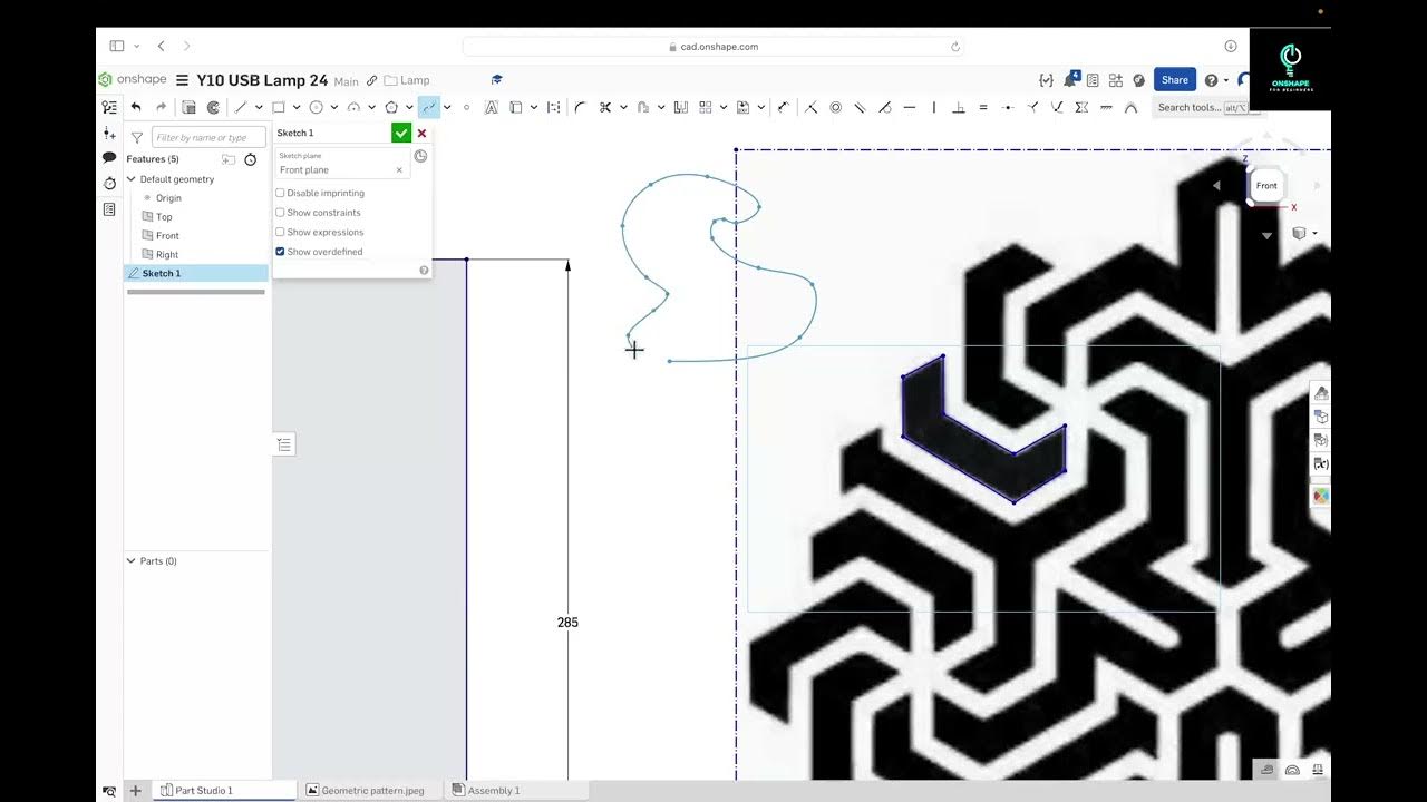 Lamp - Lesson 3 - Tracing an object - YouTube