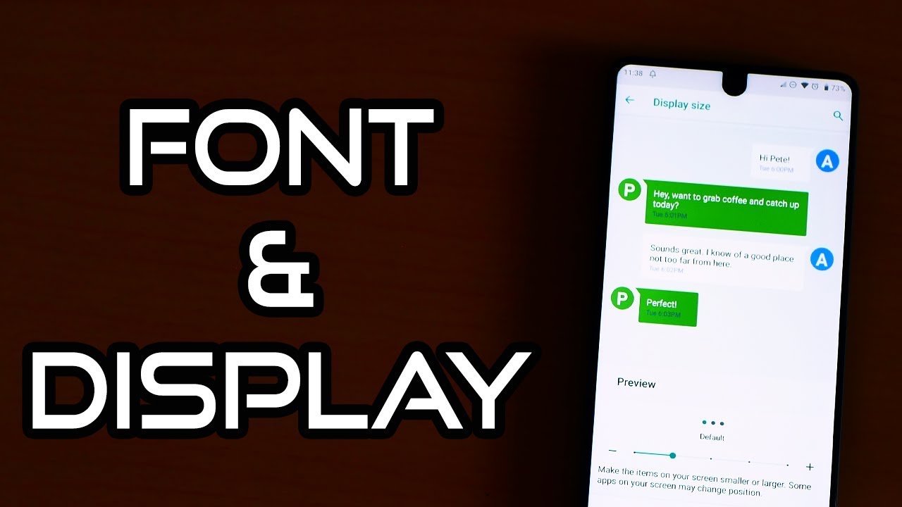 💡Essential Phone PH-1 Tips🔨: Font & Display Size 📱 Android 9 Pie! 📺 [4K ...