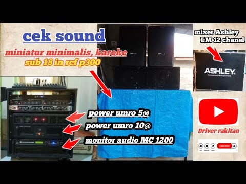 Cek sound , sound system miniatur 18 in bok super scoop , spek karokean ...