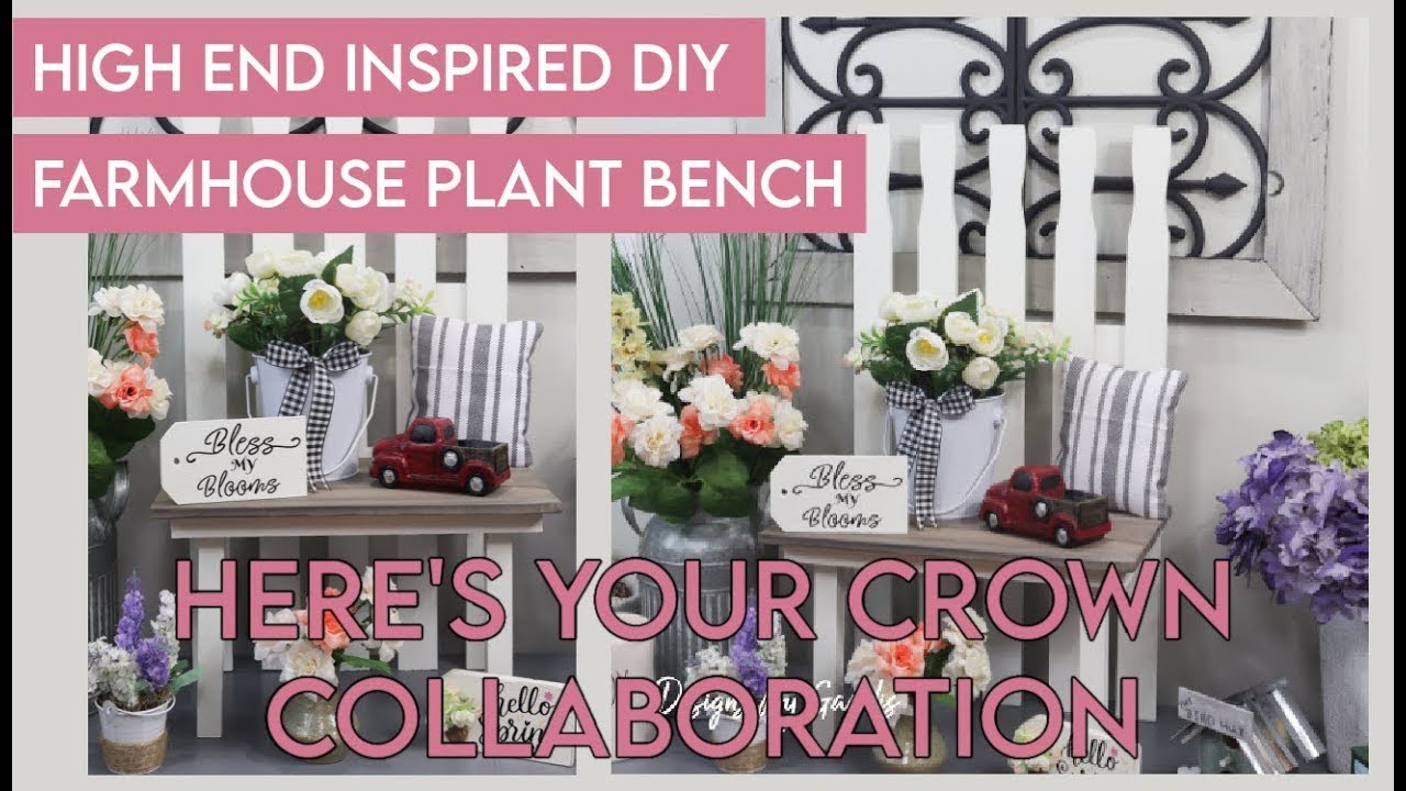 MODERN FARMHOUSE PLANT STAND | HIGH END WOOD PLANT STAND - YouTube