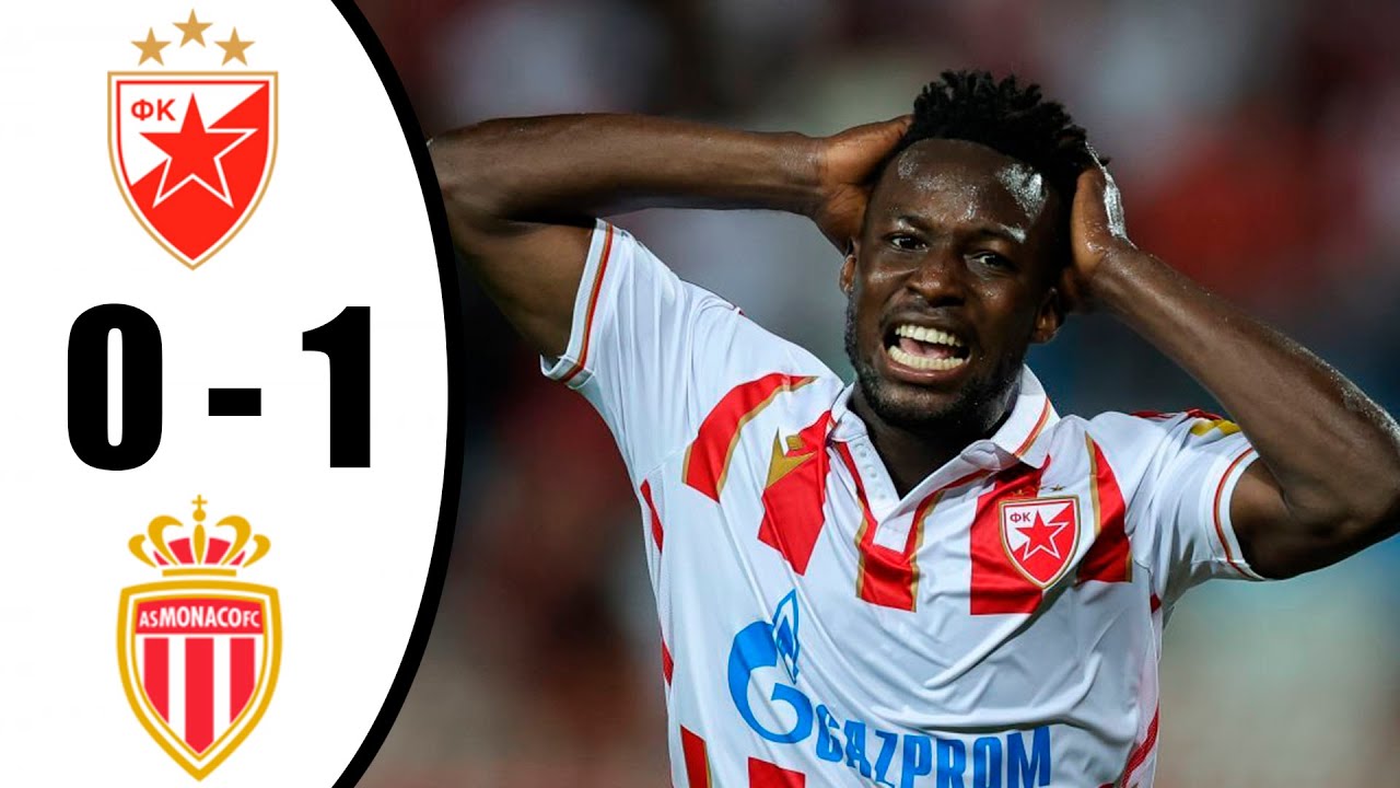 Monaco vs Crvena Zvezda 0-1 All Goals & Highlights 08/09/2022 HD - YouTube