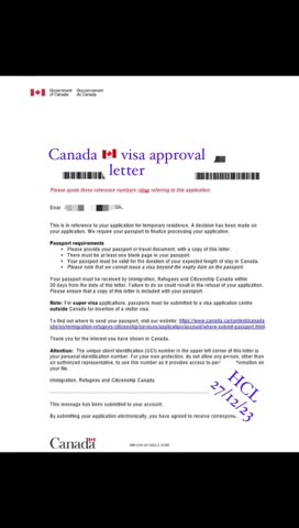 Canada Visa Approval Letter #shortvideo #fypシ - YouTube