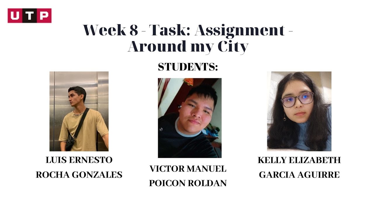 Week 8 - Task: Assignment - Around my City — Group 9 / English II - YouTube