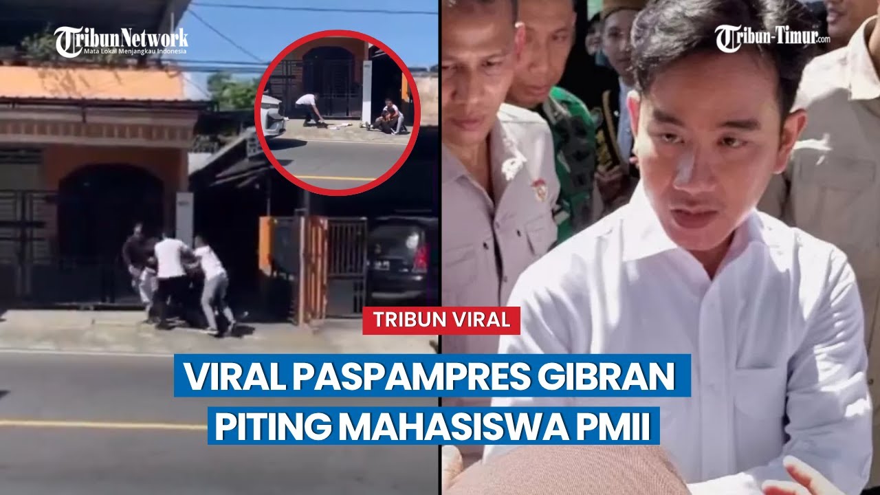 Video Detik-detik Paspampres Gibran Ringkus Mahasiswa yang Bentangkan ...