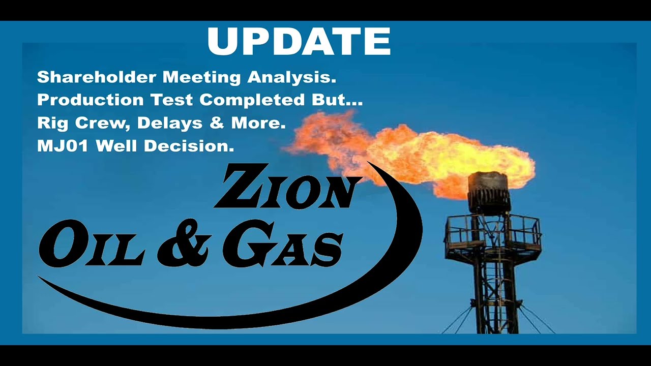Zion Oil & Gas (ZNOG OTC) Update, Analysis, Shareholder Meeting ...
