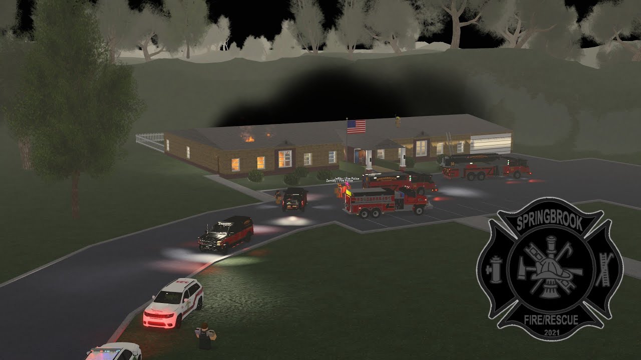 FIRE AT TAC'S ESTATE! | Roblox Springbrook #119 - YouTube