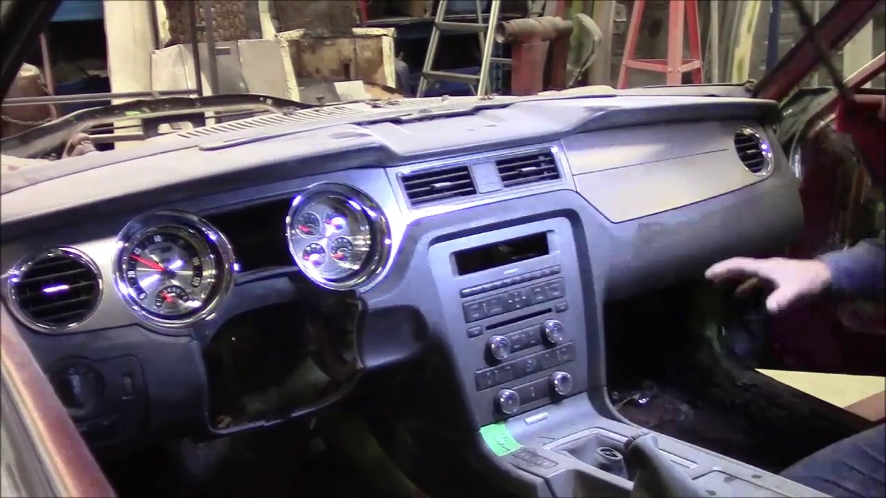 1971 Ford Maverick Restoration Update, Part 6, 2012 Mustang Dash In ...