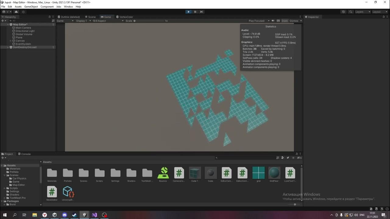 Removing triangles from mesh at Runtime (Unity) vol.2 - YouTube