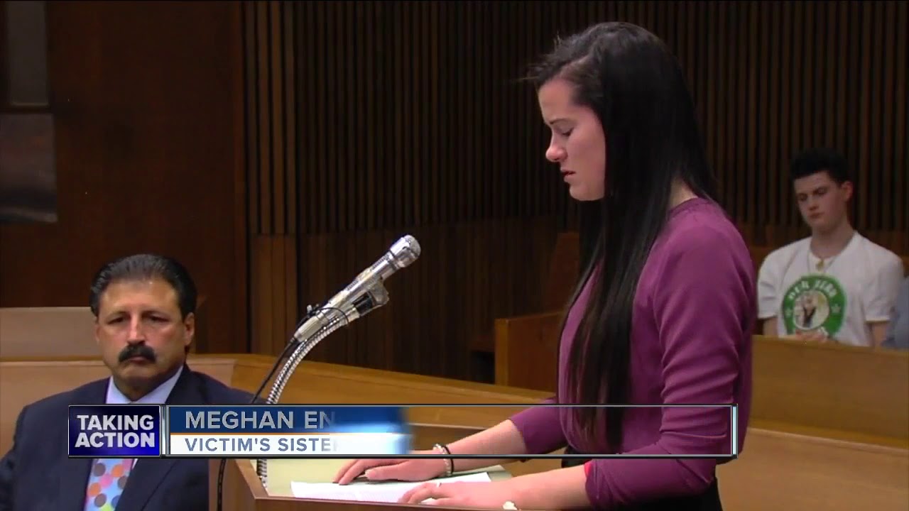 Sean English faces driver who hit him on I-96 during sentencing - YouTube