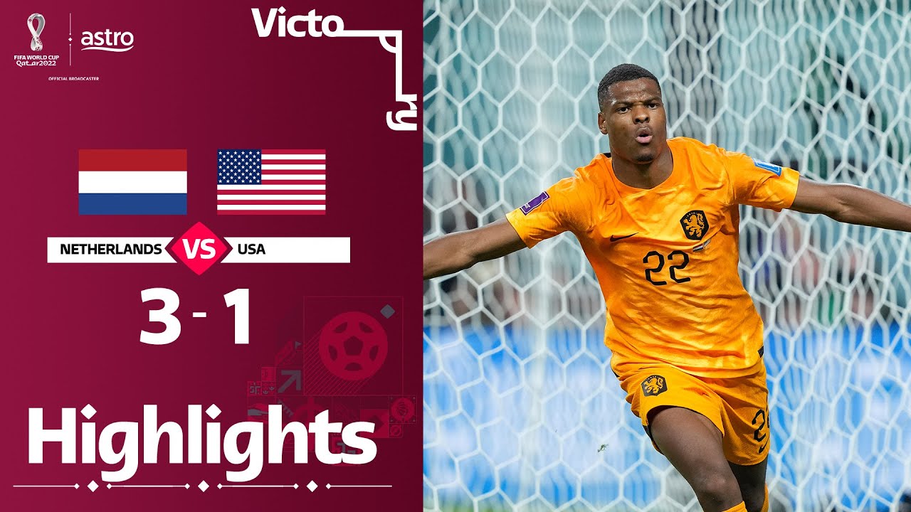 Netherlands 3 - 1 USA | World Cup 2022 Highlights | Round of 16 | # ...