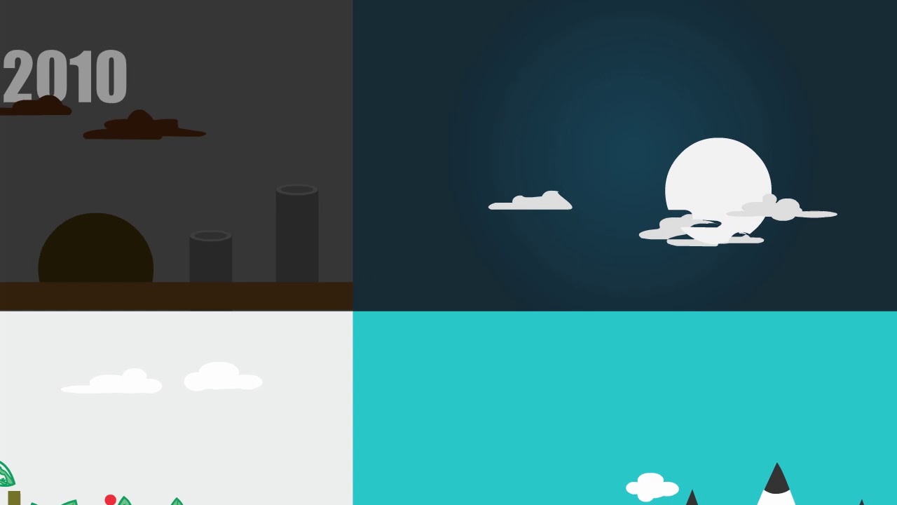 2D Sunset Animation - YouTube