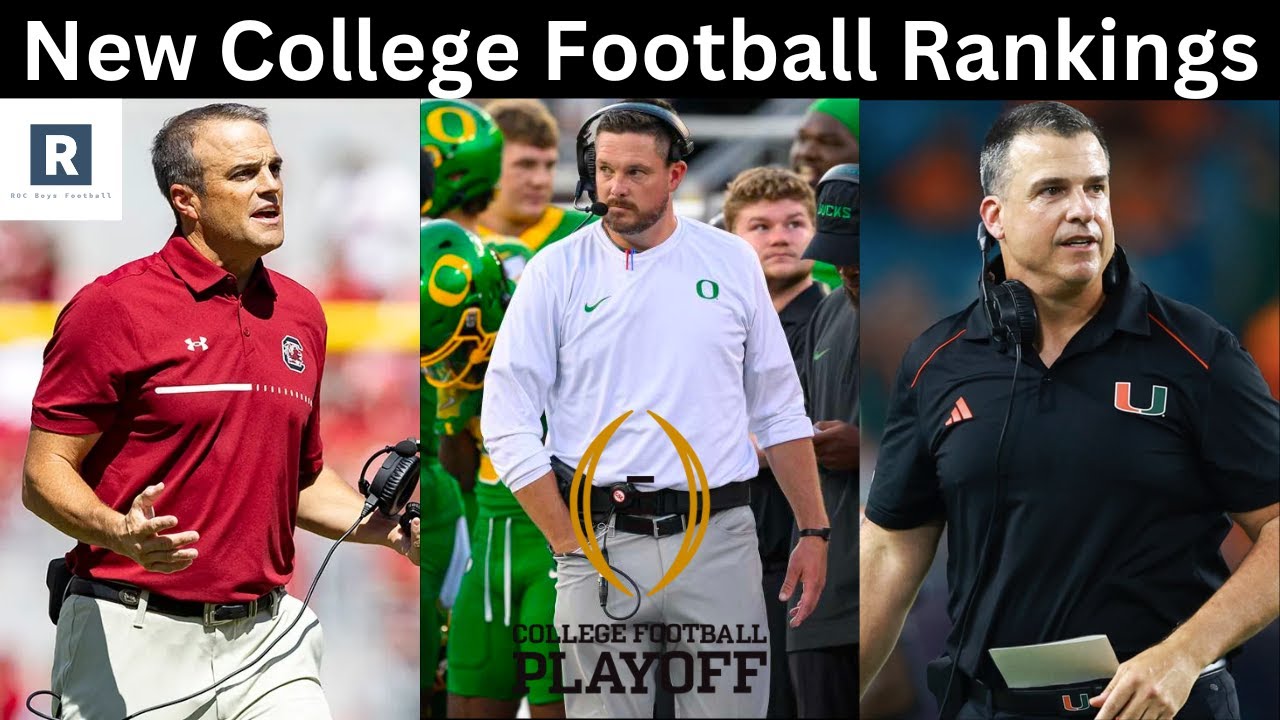 NEW Top 25 College Football Rankings | Change In College Football ...