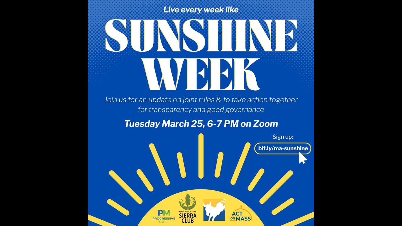 Live Every Week Like Sunshine Week: Transparency Campaign Update (March ...