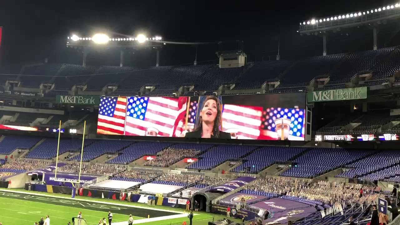 Jami Saval (Eisenstadt) National Anthem Ravens vs. Chiefs 9.28 - YouTube
