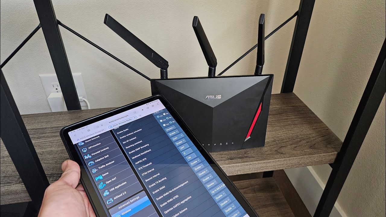 Solved: 2.4GHz band being dropped. Asus Router - YouTube