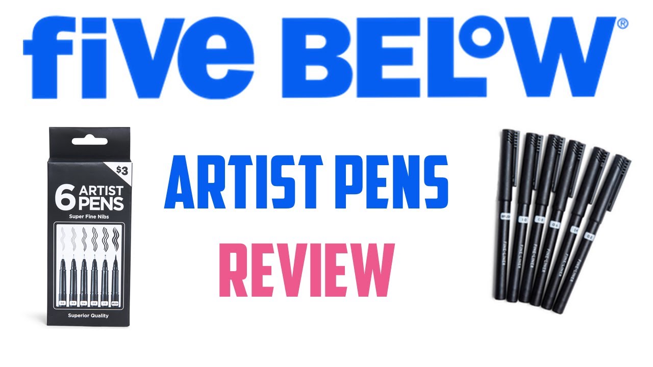 Five Below Artist Pens||REVIEW - YouTube