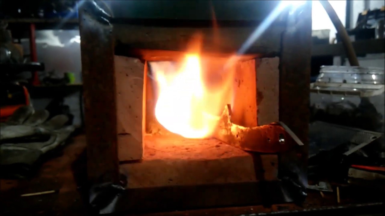 fragua a gas de garrafa - YouTube