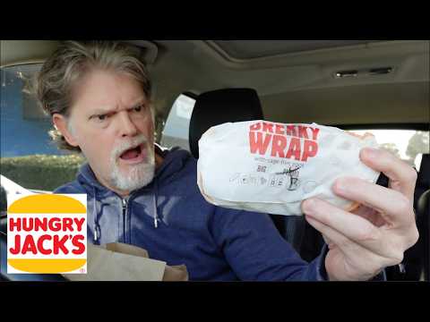 Hungry Jacks Baconator Brekky Wrap Review - YouTube