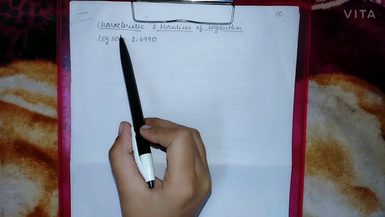 Characteristic and mantissa of logarithm - YouTube