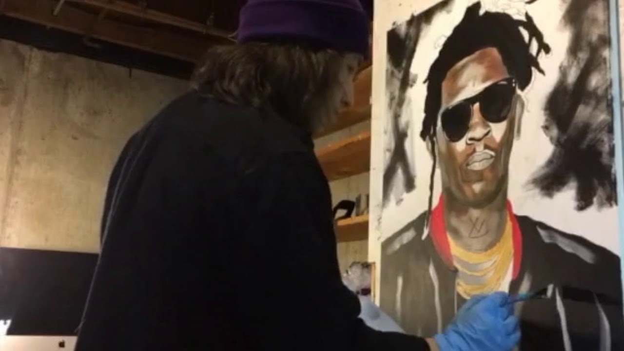 Painting Young Thug - YouTube