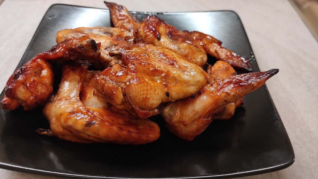 Alette di pollo marinate con BBQ Sauce Hickory cotte - YouTube