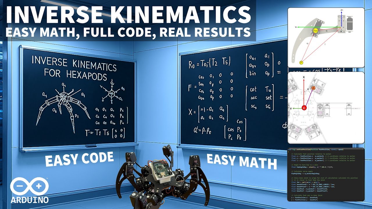 Master Inverse Kinematics for Arduino Robots – Easy Math, Full Code ...