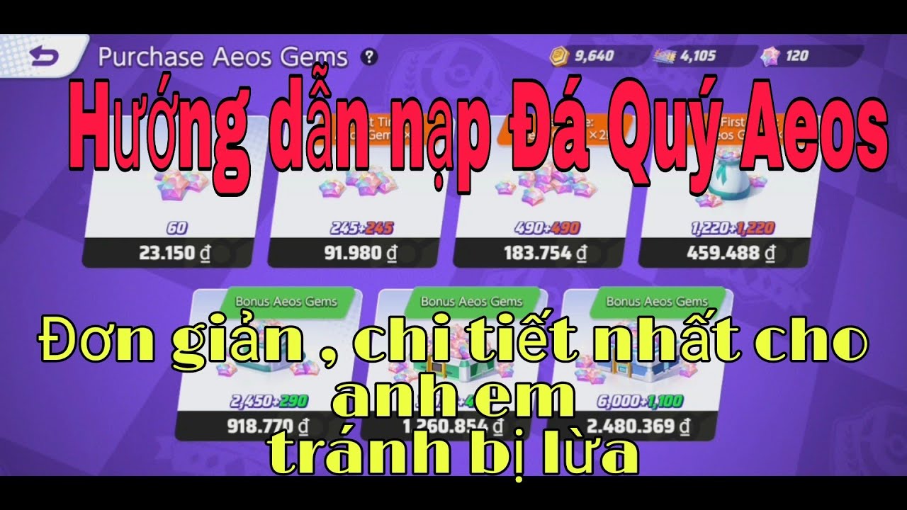 Hướng dẫn nạp Đá quý Aeos trong game Pokémon Unite đơn giản nhất ...