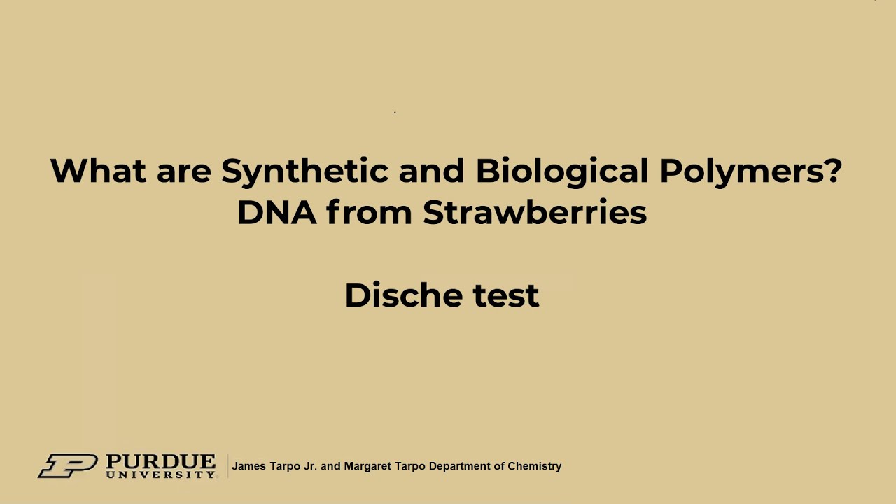 CHM 11520/11530 What are Synthetic and Biological Polymers 7 Dische ...