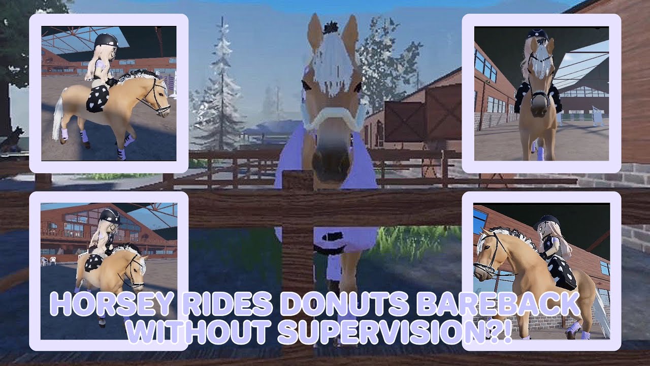 HORSEY RIDES BONUTS BAREBACK WITHOUT SUPERVISION?!// * me actually ...