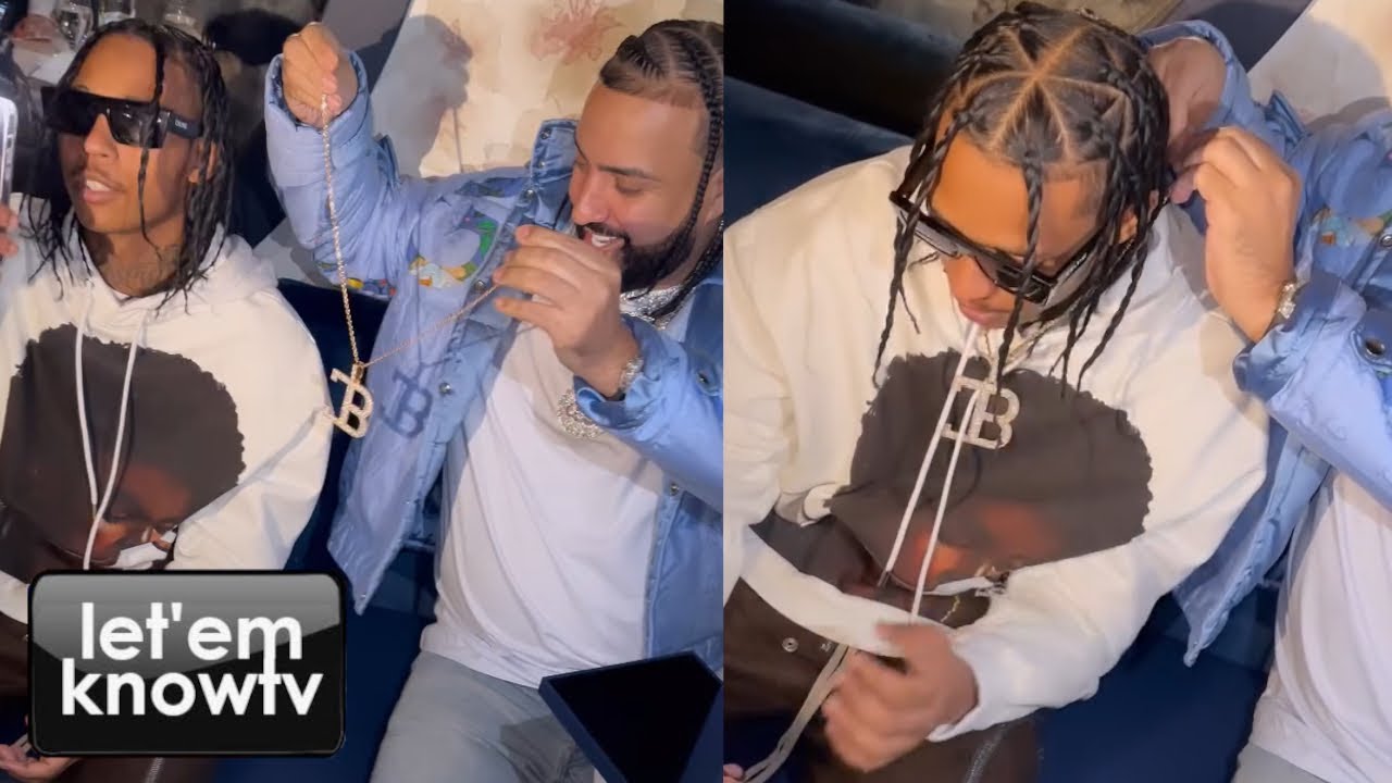 Rapper Dthang Gz Gets A Chain From French Montana & Money From Friends ...