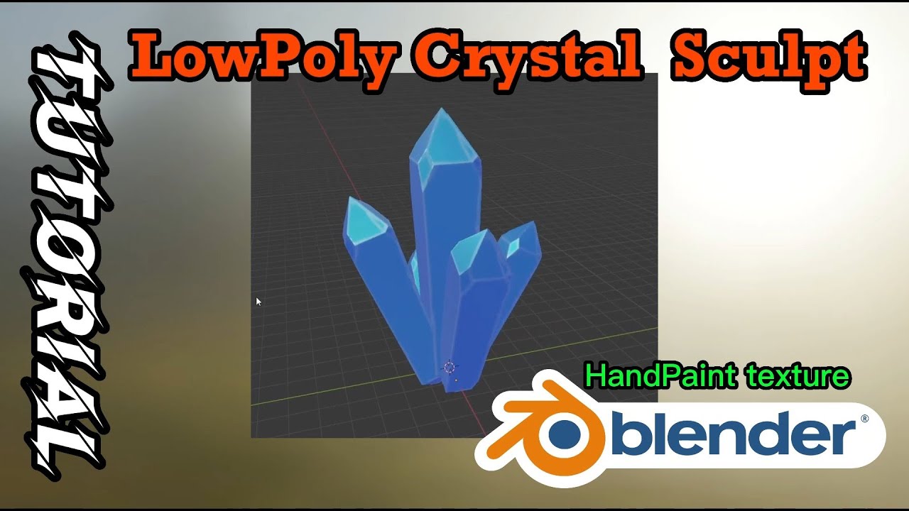 How to create Crystal in Blender - YouTube